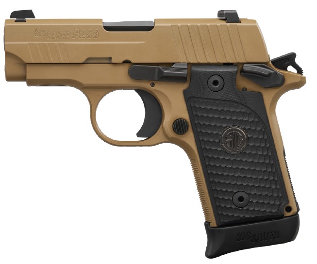 Sig P238 Emperor Scorpion Micro-Compact: Stainless Slide, FDE Frame, G ...