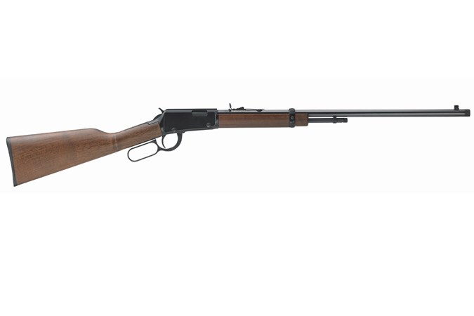 HENRY LEVER FRONTIER 22 MAGNUM 8+1 24" THREADED AMERICAN WALNUT/BLUED ...