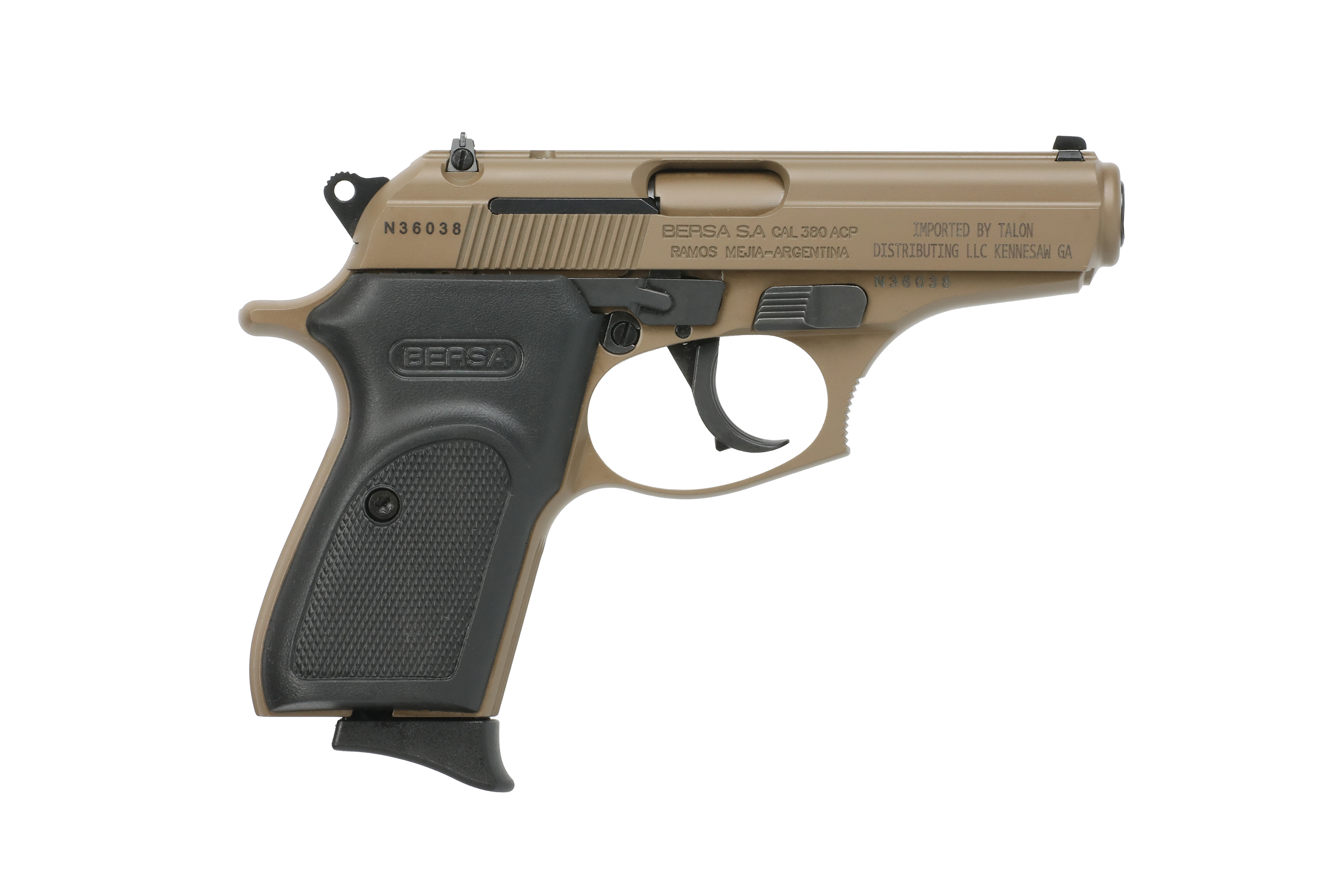 Bersa Thunder 380 Duotone Matte Black Semi-Auto 8+1 Pistol 380 ACP ...