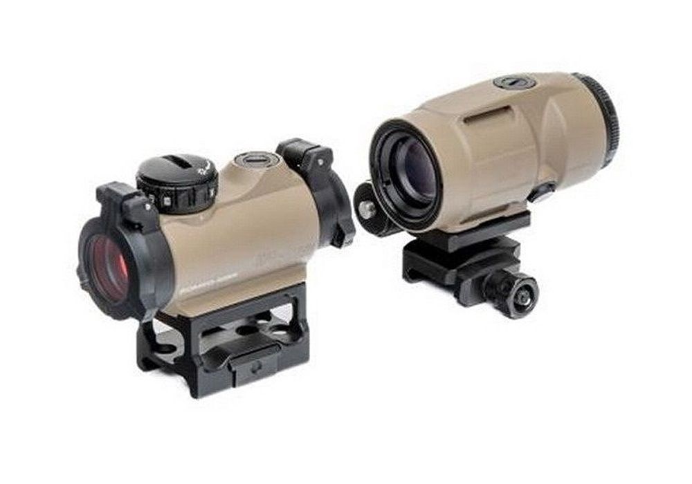Sig Sauer ROMEO-MSR Red Dot Sight/JULIET3-MICRO™ Magnifier FDE Combo ...