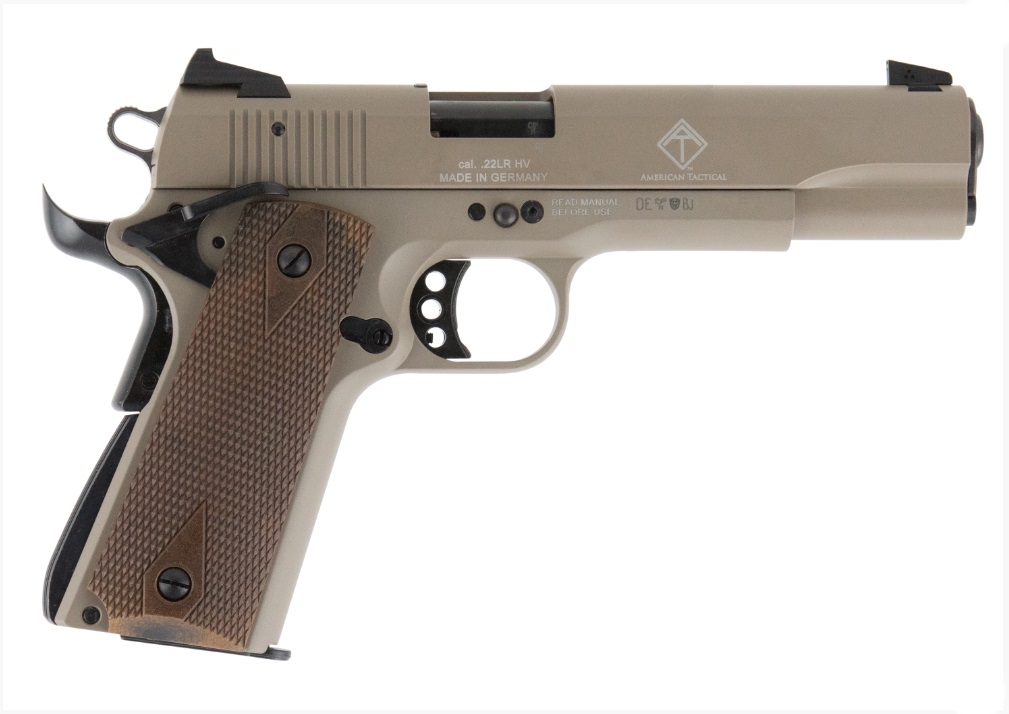 AMERICAN TACTICAL INC GSG M1911 22LR TAN/WD 5in. 10+1 - Semi Auto ...