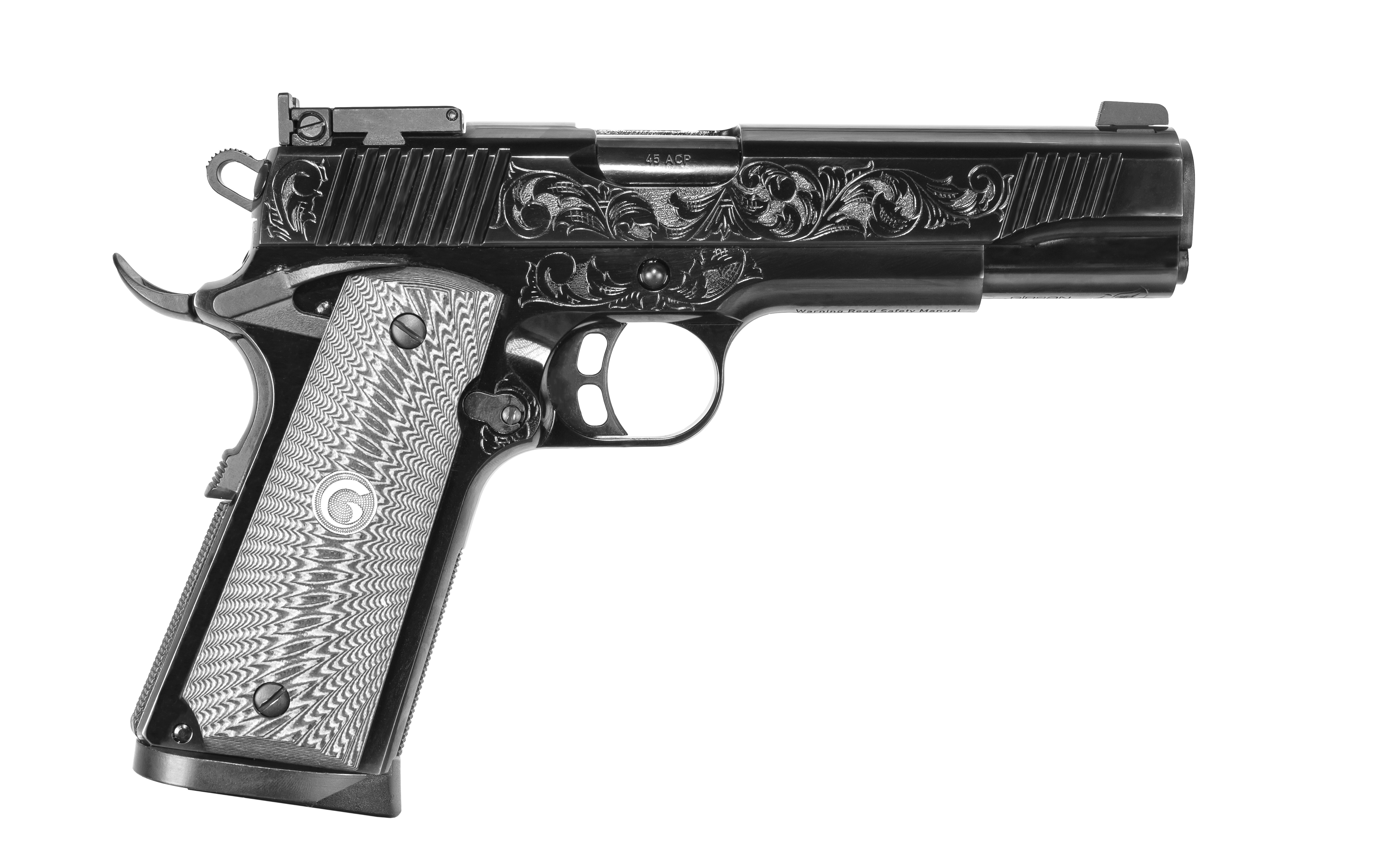 Girsan MC1911 Match Lux 45 ACP 5" Black Chrome Engraved - Semi Auto ...