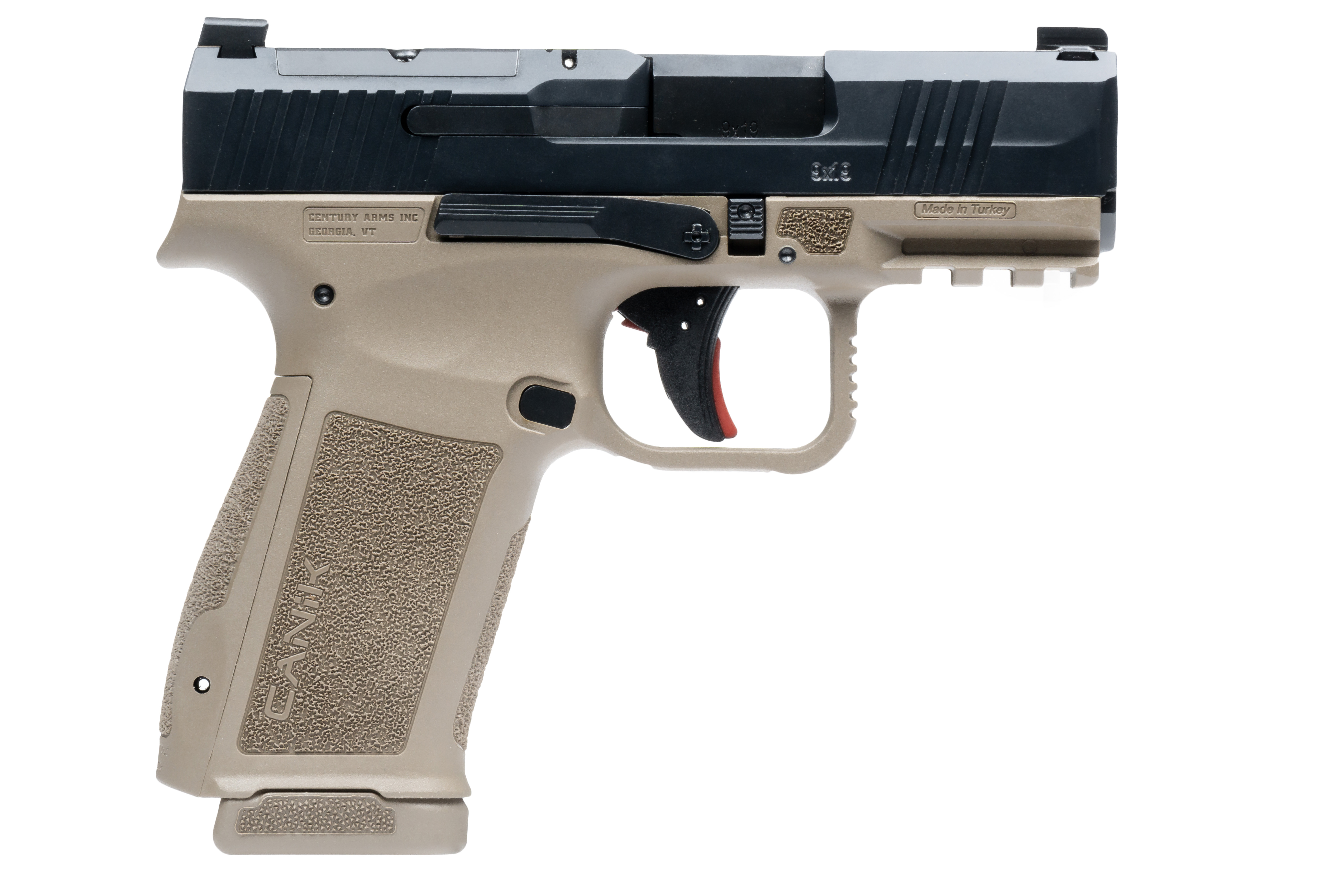 CANIK METE MC9L 9MM BLK/FDE 17+1 - Semi Auto Pistols at GunBroker.com : 1082420062
