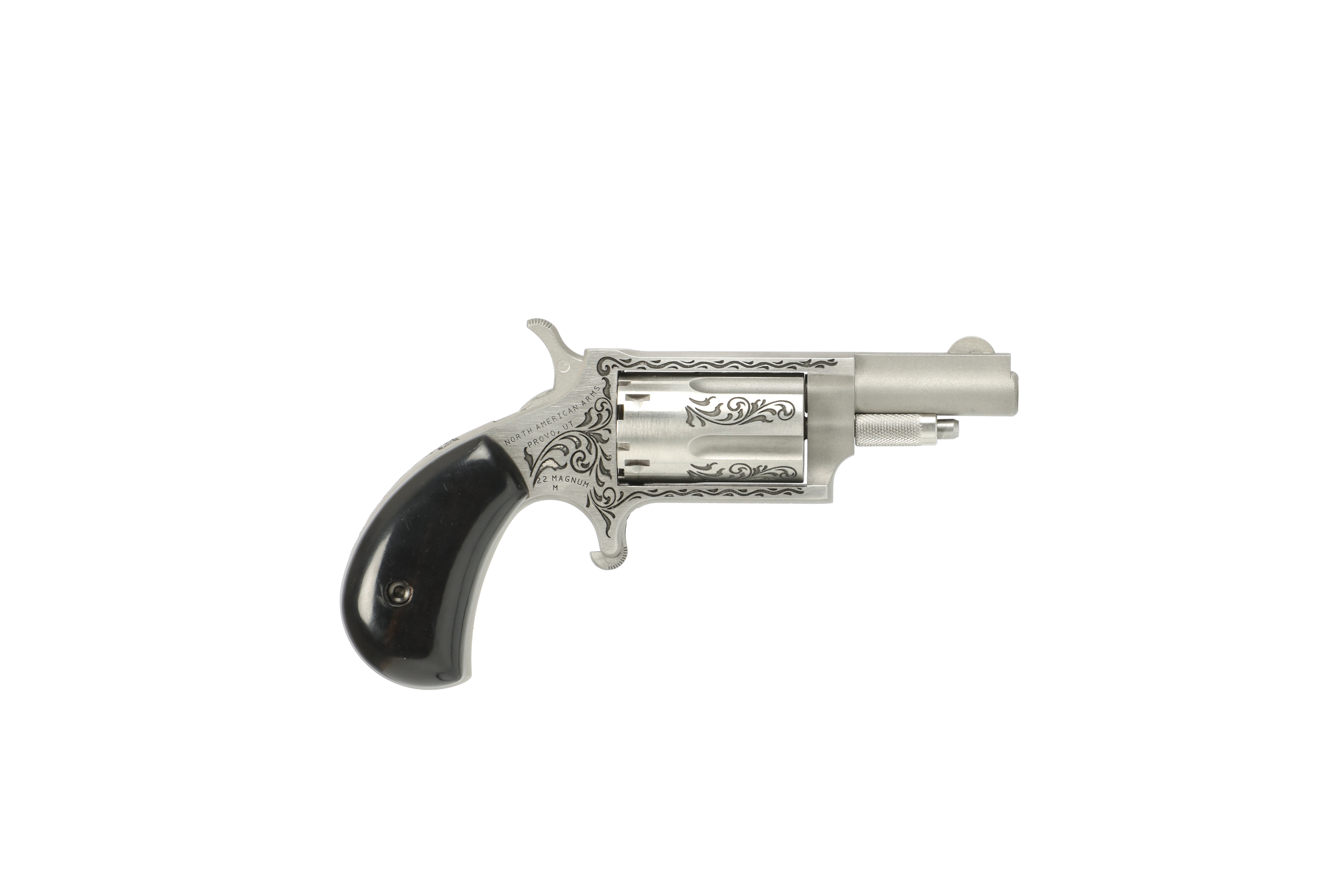 NAA NAA-22M-EB Mini-Revolver 22 Magnum 1 5/8" Stainless Revolver - Semi ...