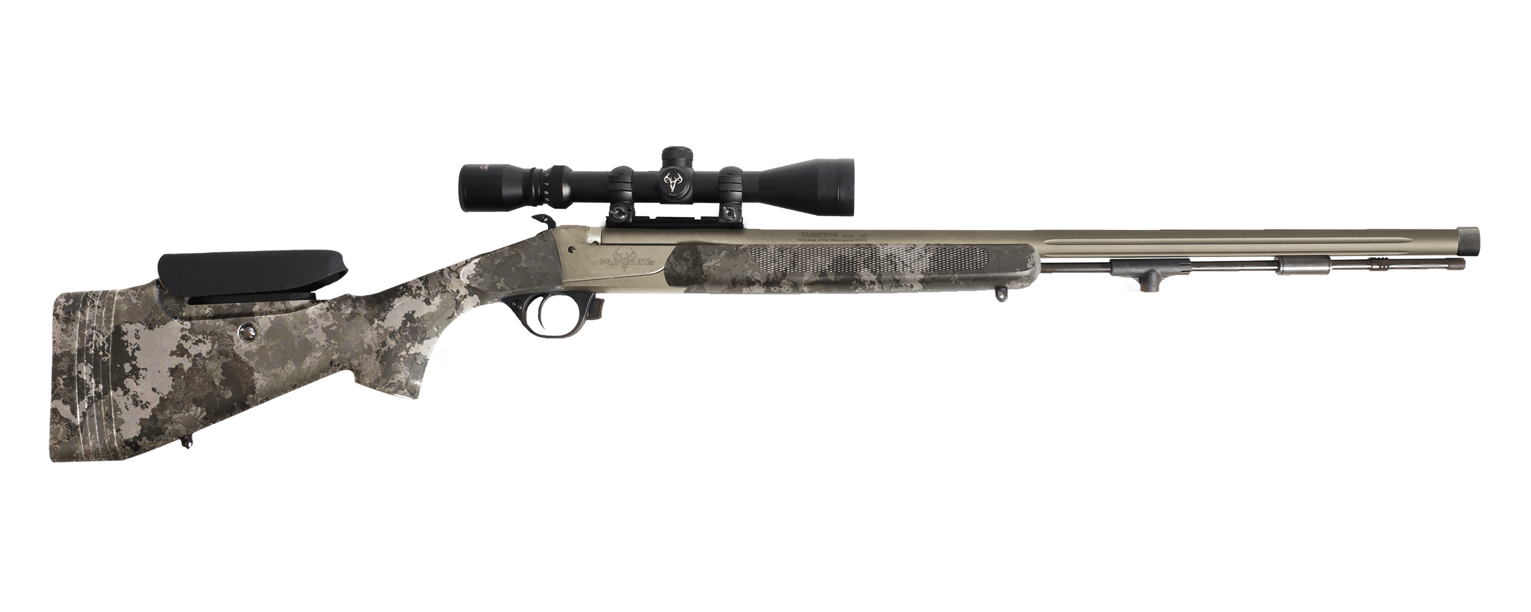 Traditions Pursuit XT Pro 50Cal Veil Pkg 3.5-10X44 - Black Powder ...