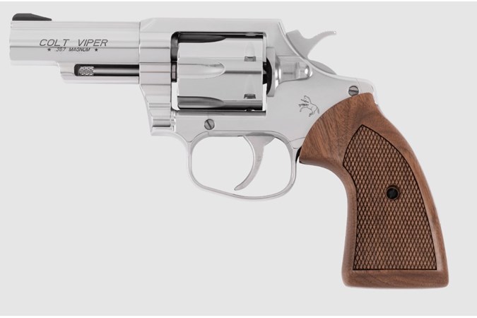 COLT VIPER DA/SA 357 MAGNUM/38 SPECIAL 6 SHOT 3" POLISHED STAINLESS ...
